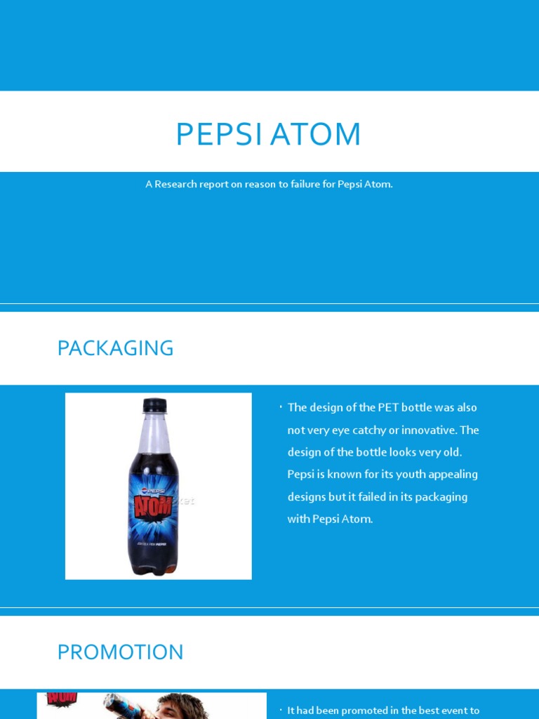 Reasons for Pepsi Atom's Failure | PDF