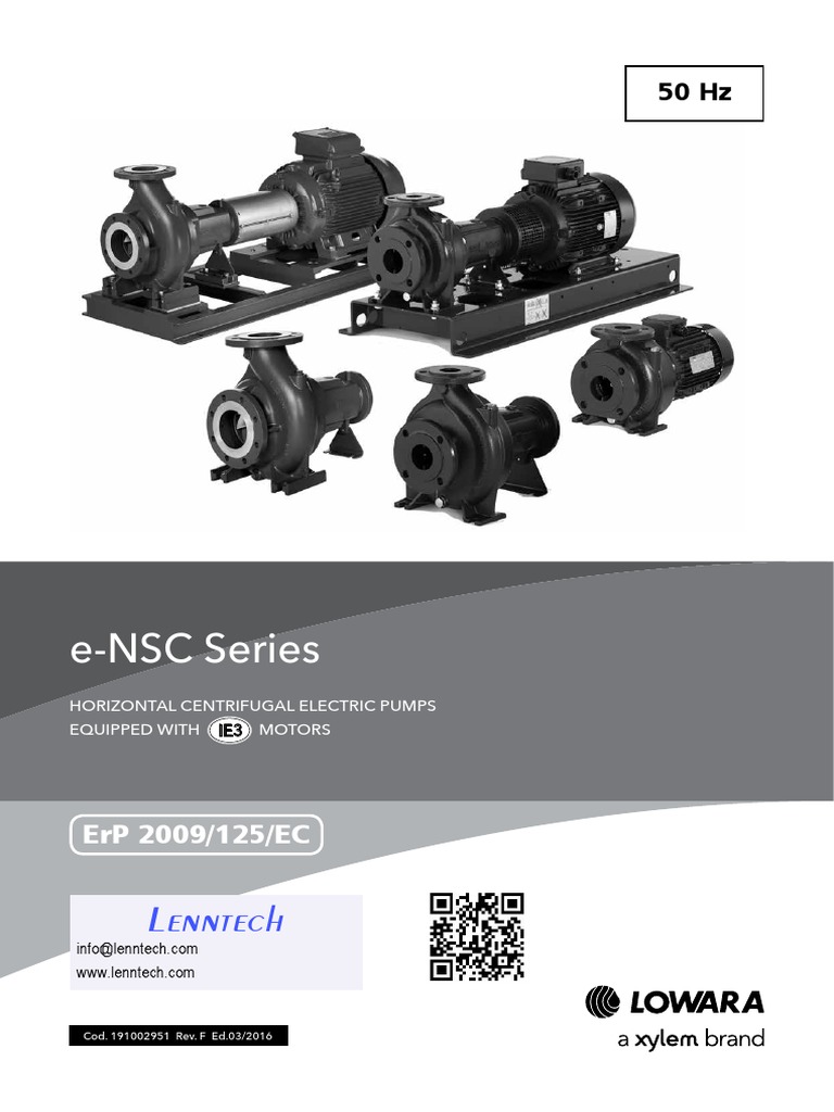 Lowara NSC Pompe | PDF | Hvac | Pump