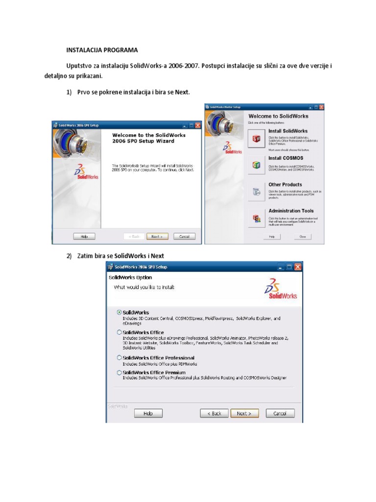 Uputstvo Za Instalaciju Solidworks 2006 2007 | PDF