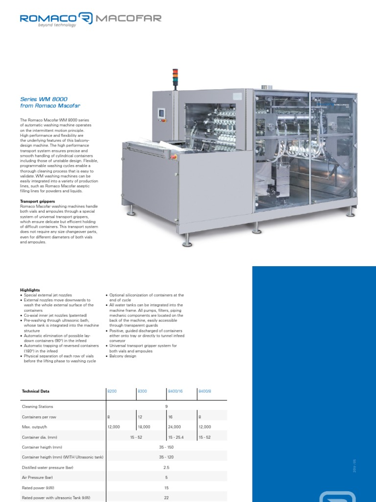 Romaco DB Macofar Micro-EN | PDF | Washing Machine | Machines