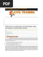 Work Method Statement For Plastering | PDF | Masonry | Plaster