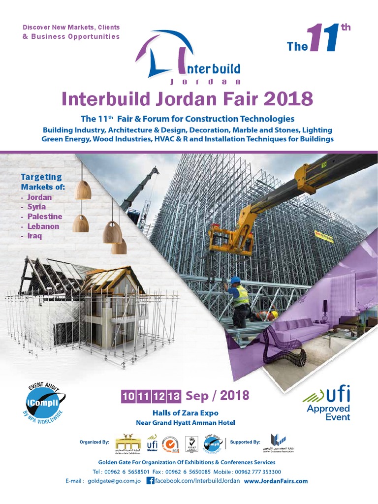 Interbuild Jordan: Construction Expo | PDF | Jordan | Hvac