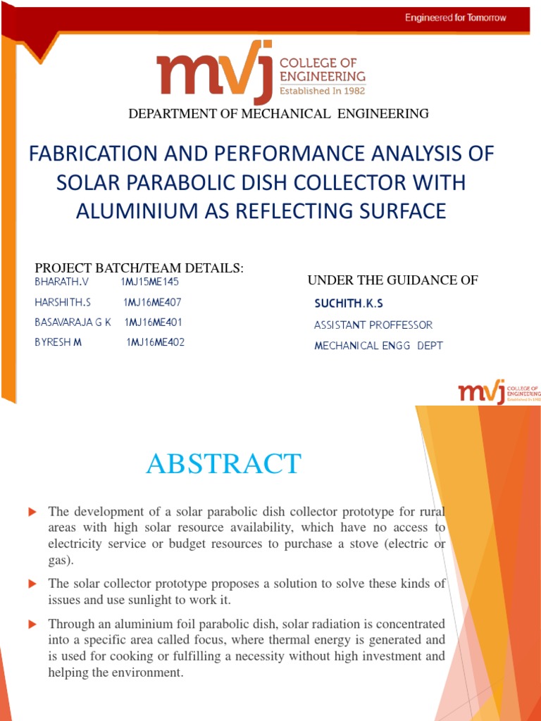 Solar Parabolic Dish Collector Design | PDF | Energy Development ...