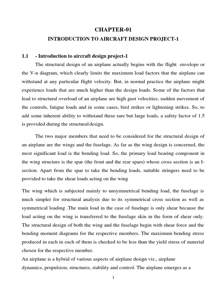 Aircraft Design Project 2 PDF | Download Free PDF | Fuselage | Wing