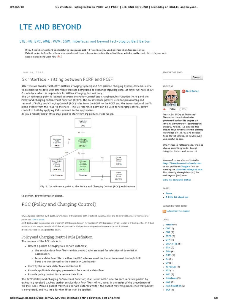 GX and RX Interfaces | PDF | Internet Protocols | 4 G