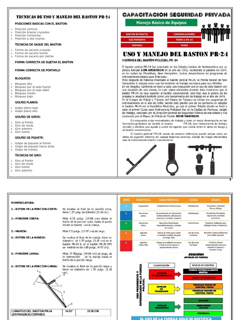 Diptico PR 24 Uso y Manejo | PDF