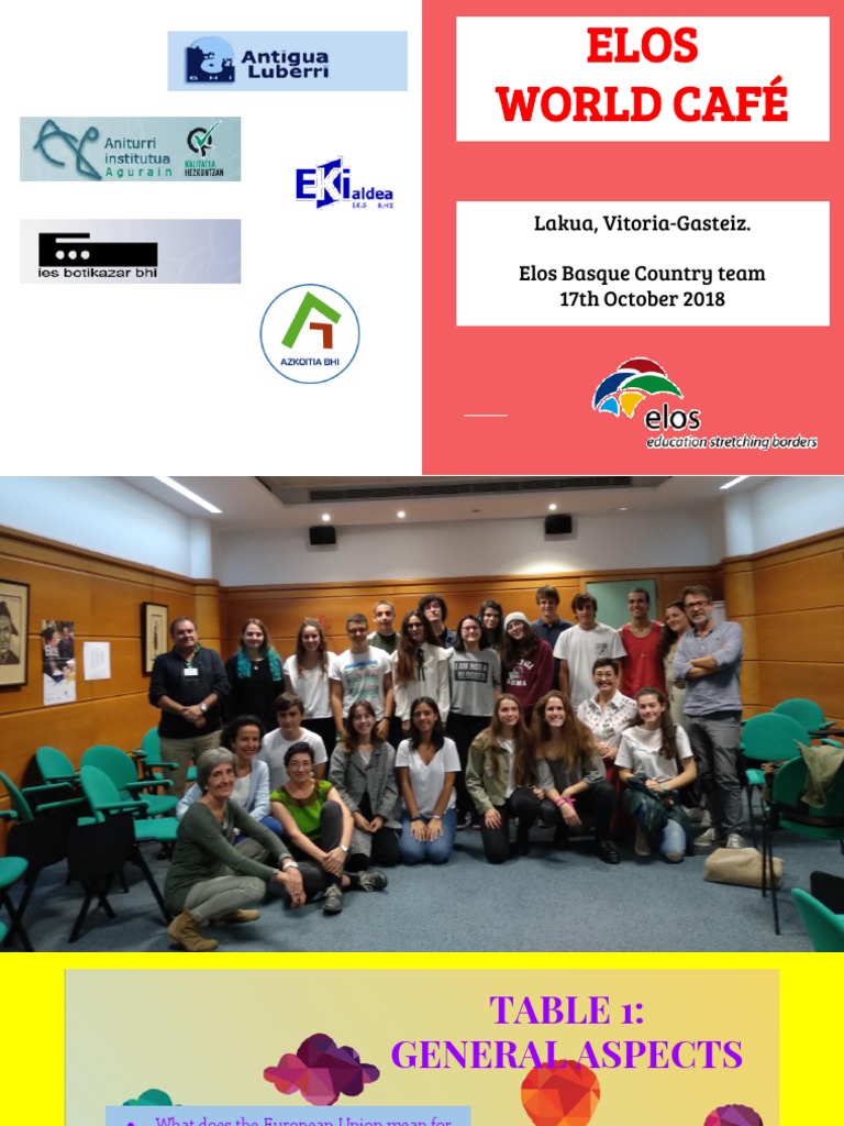 Elos World Café 2018 | PDF | Refugee | European Union