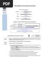 Procedimiento para La Centrifugacion de Muestras Clinicas | PDF | Laboratorios | Sangre