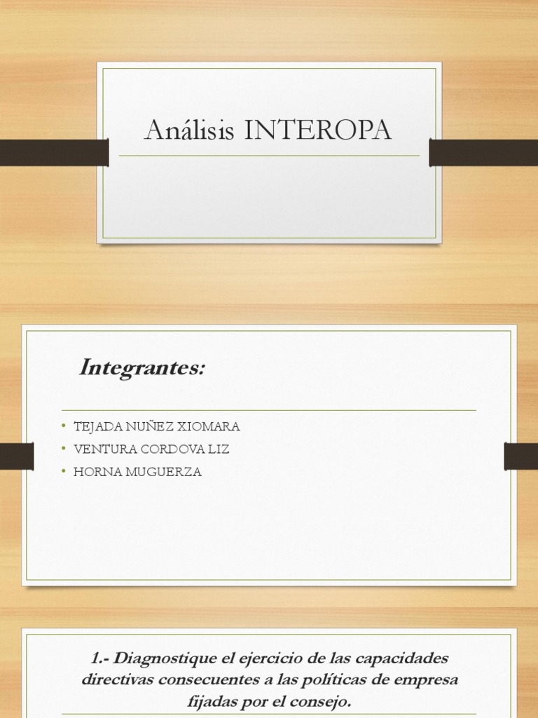 Análisis INTEROPA | PDF | Marketing | Ciencias económicas