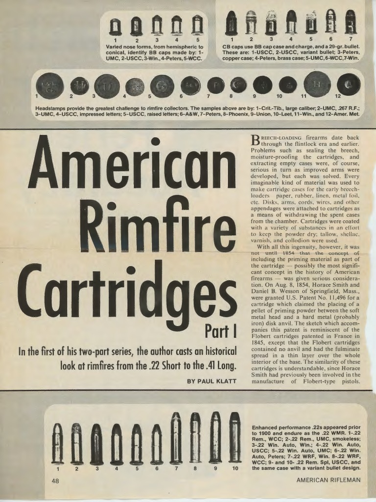 An Illustrated History of American Rimfire Cartridges from the 19th ...