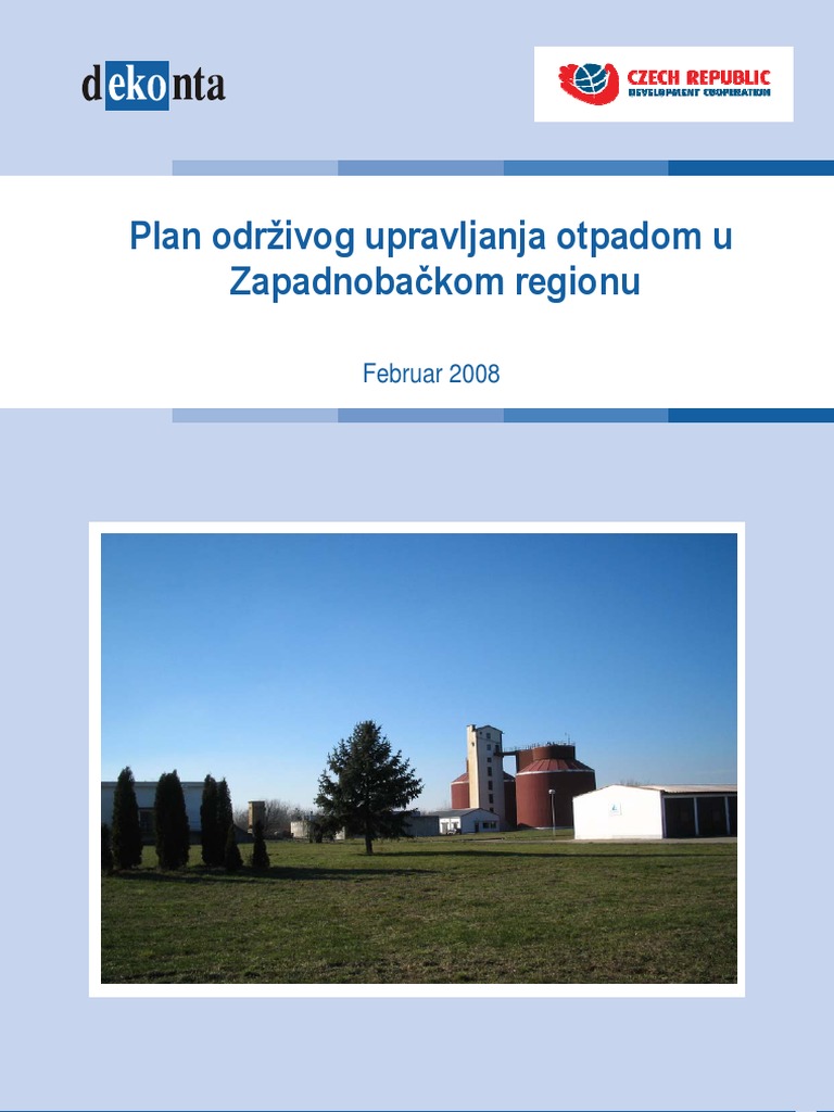 Plan Odrzivog Upravljanja Otpadom u Zapadnobackom Regionu