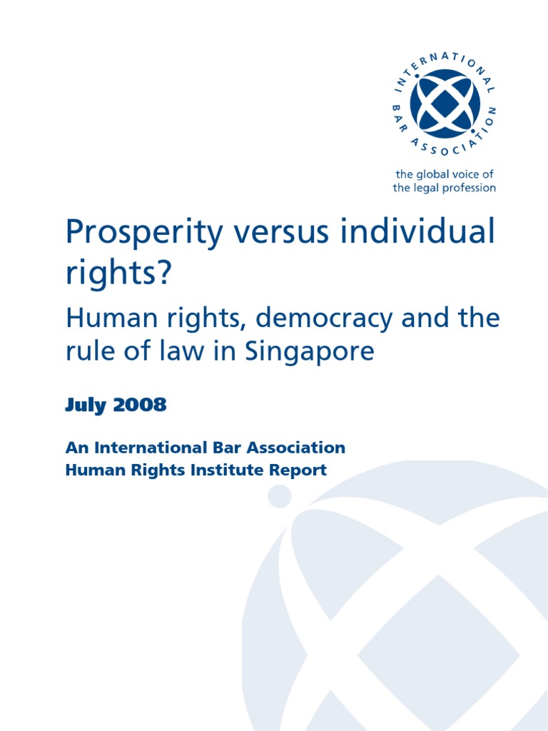 Human Rights, Democracy and The Rule of Law in Singapore | PDF ...