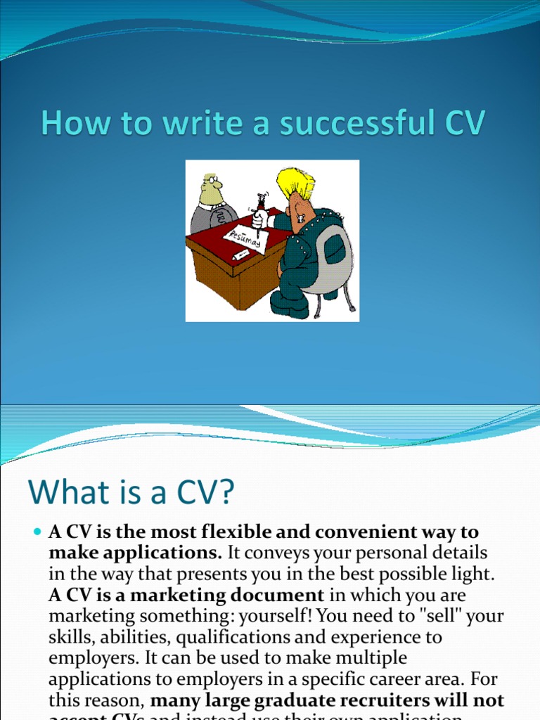 How To Write A Successful CV | PDF | Microsoft Word | Typefaces