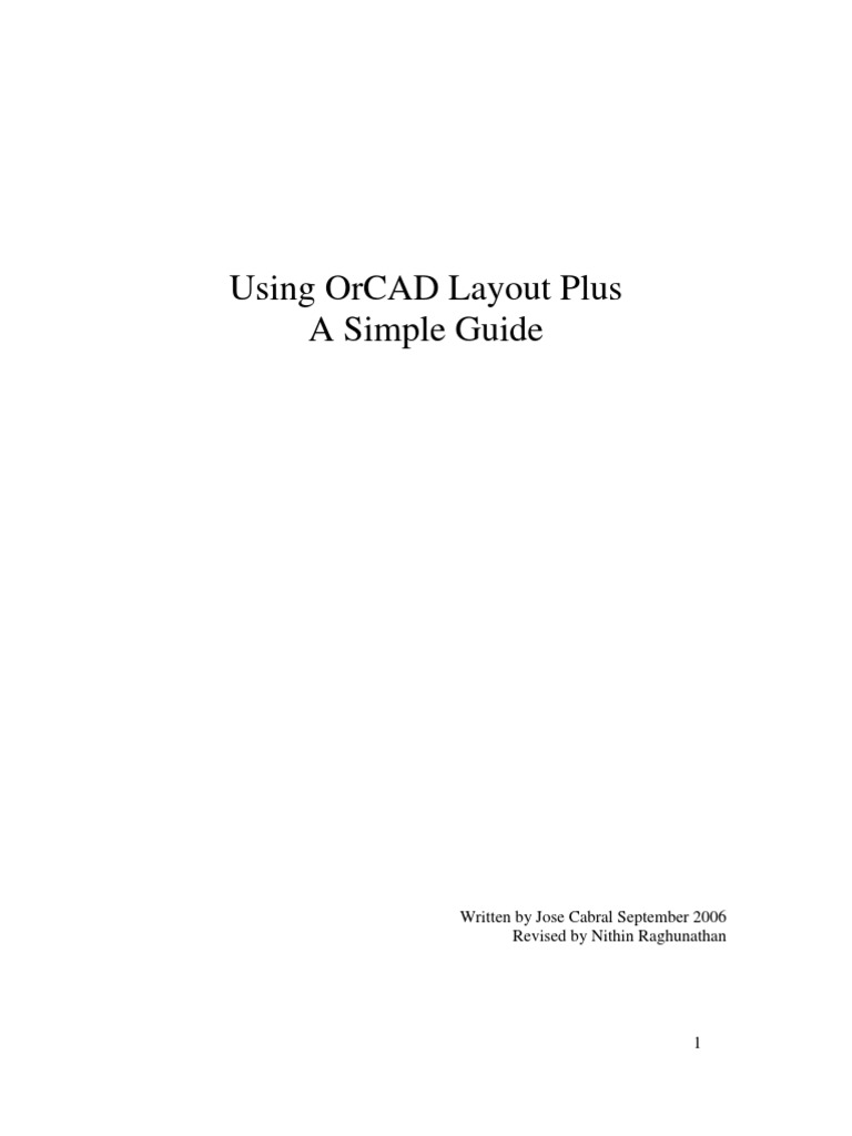 Using OrCAD Layout - 3 | PDF