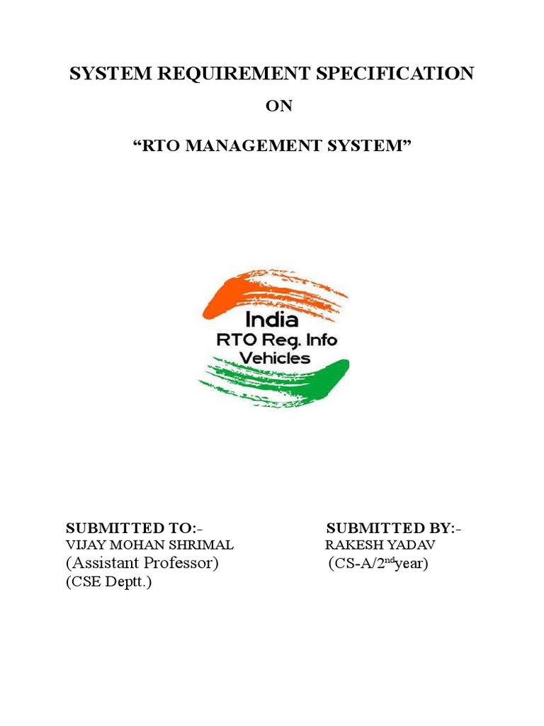 Rto Management System | PDF | Computer Security | Security