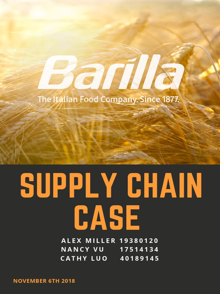Barilla Finalcase | PDF | Inventory | Supply Chain