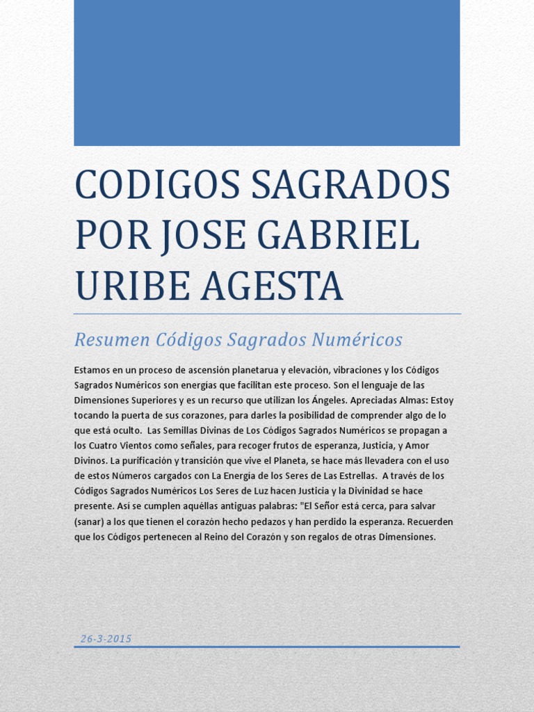 Codigos Sagrados Grigori-Grabovoi Raymond-Rife Jose-Agesta Isabel-Gen ...