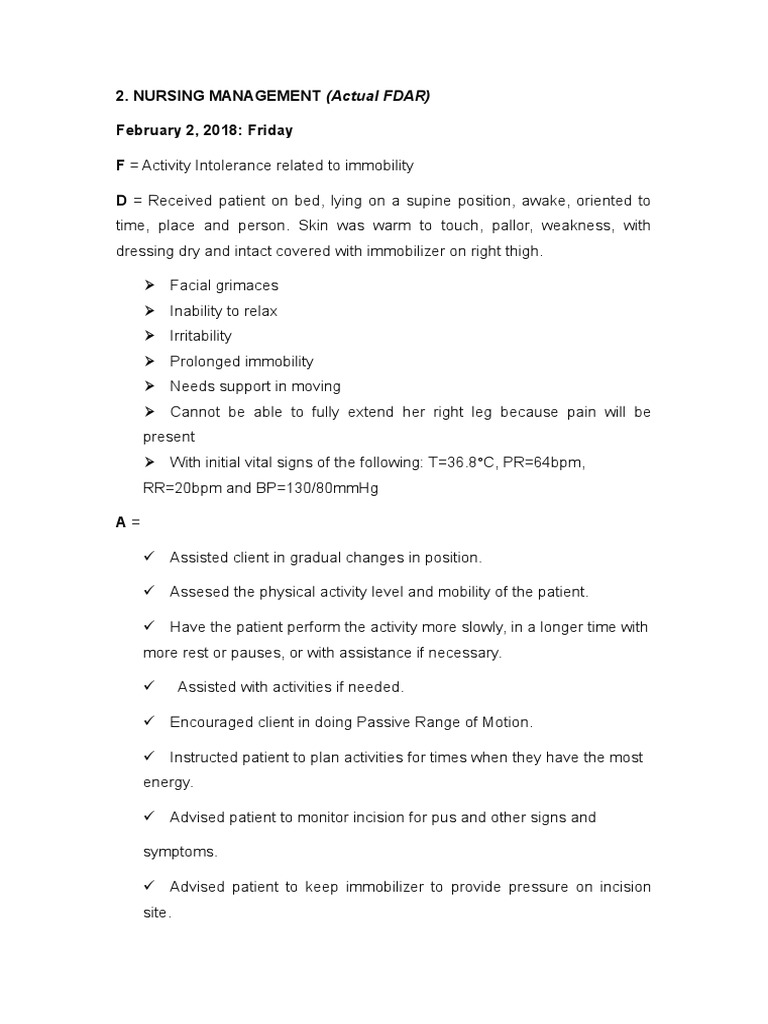 Fdar 2 | PDF | Wound | Health Sciences