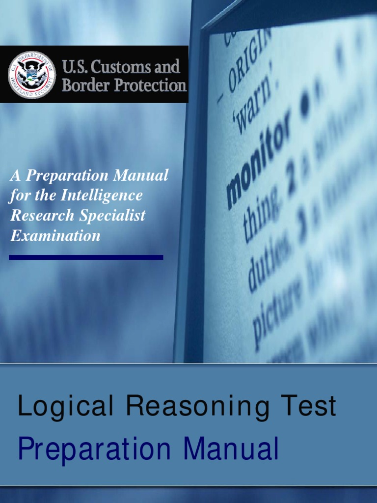 Logical Reasoning Test: Preparation Manual | PDF | Question | Fingerprint