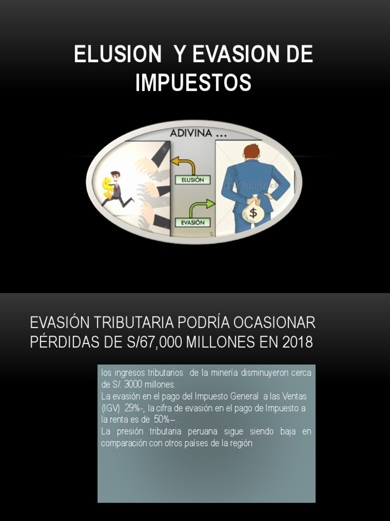 Elusion y Evasion de Impues | PDF | Evasión de impuestos | Impuestos