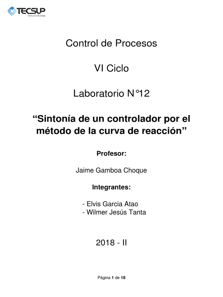 Control De Procesos Lab 12 Pdf Cibernética Ingeniería De Sistemas
