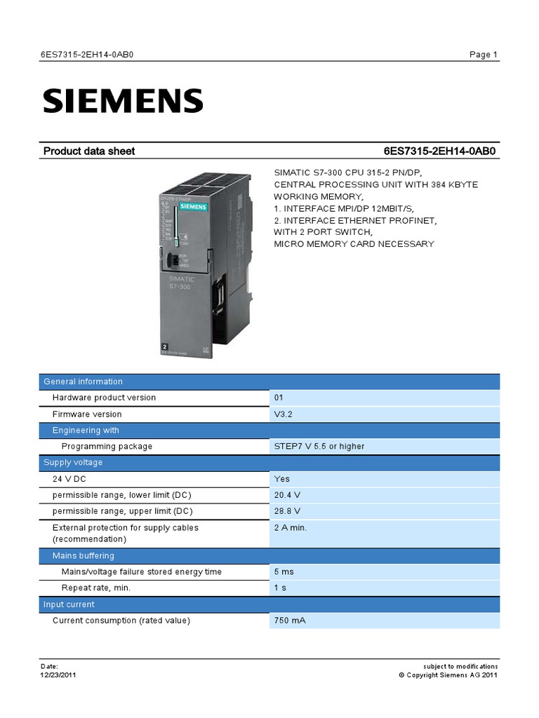 PLC Datasheet | PDF | Transmission Control Protocol | Input/Output