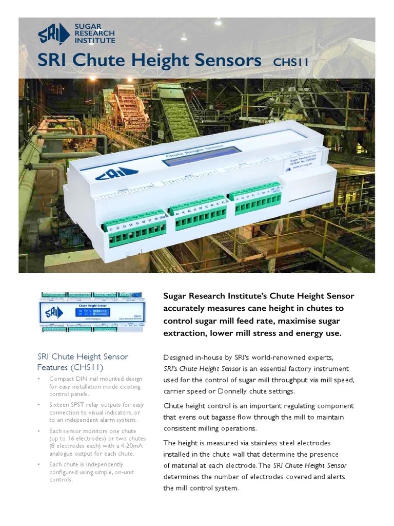 SRI Chute Height Sensors | PDF | Sensor | Relay
