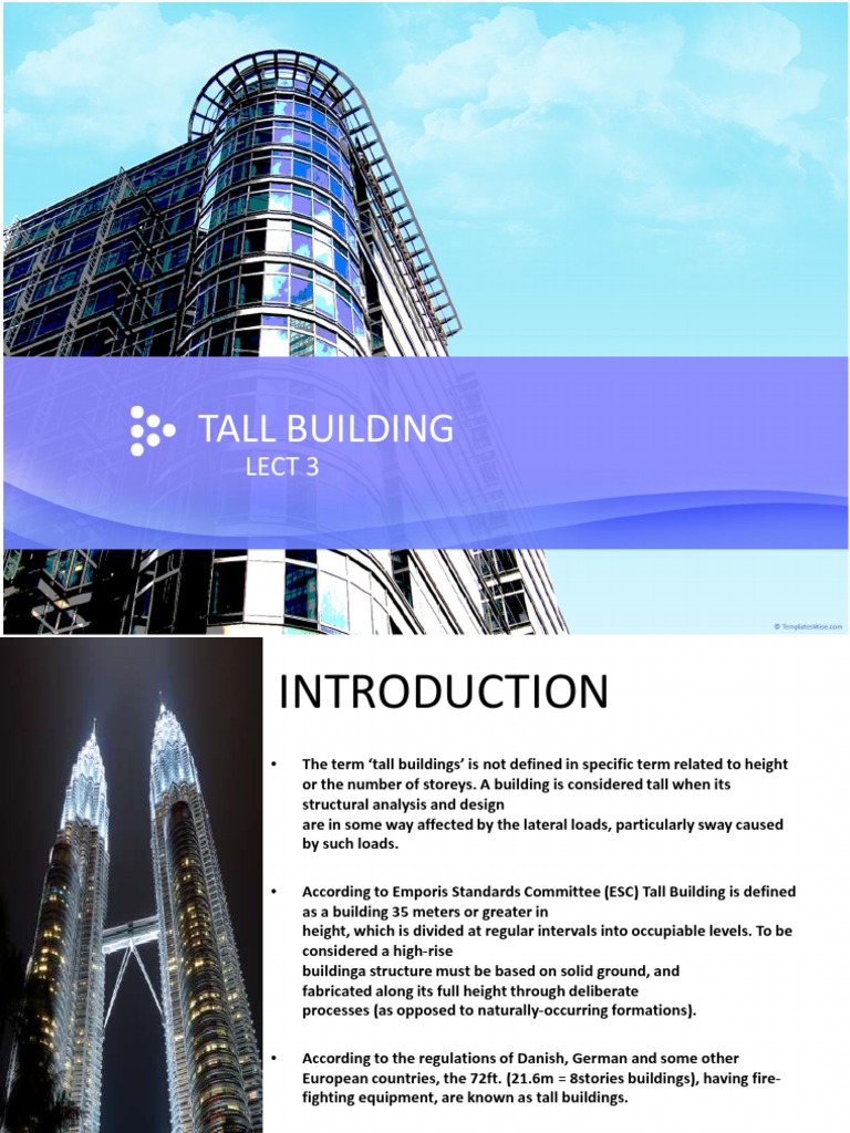 Lect 3-Tall Building | PDF | Framing (Construction) | Reinforced Concrete