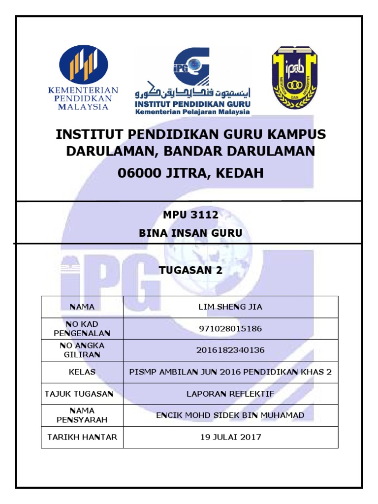 Institut Pendidikan Guru Kampus Darulaman, Bandar Darulaman 06000 JITRA ...