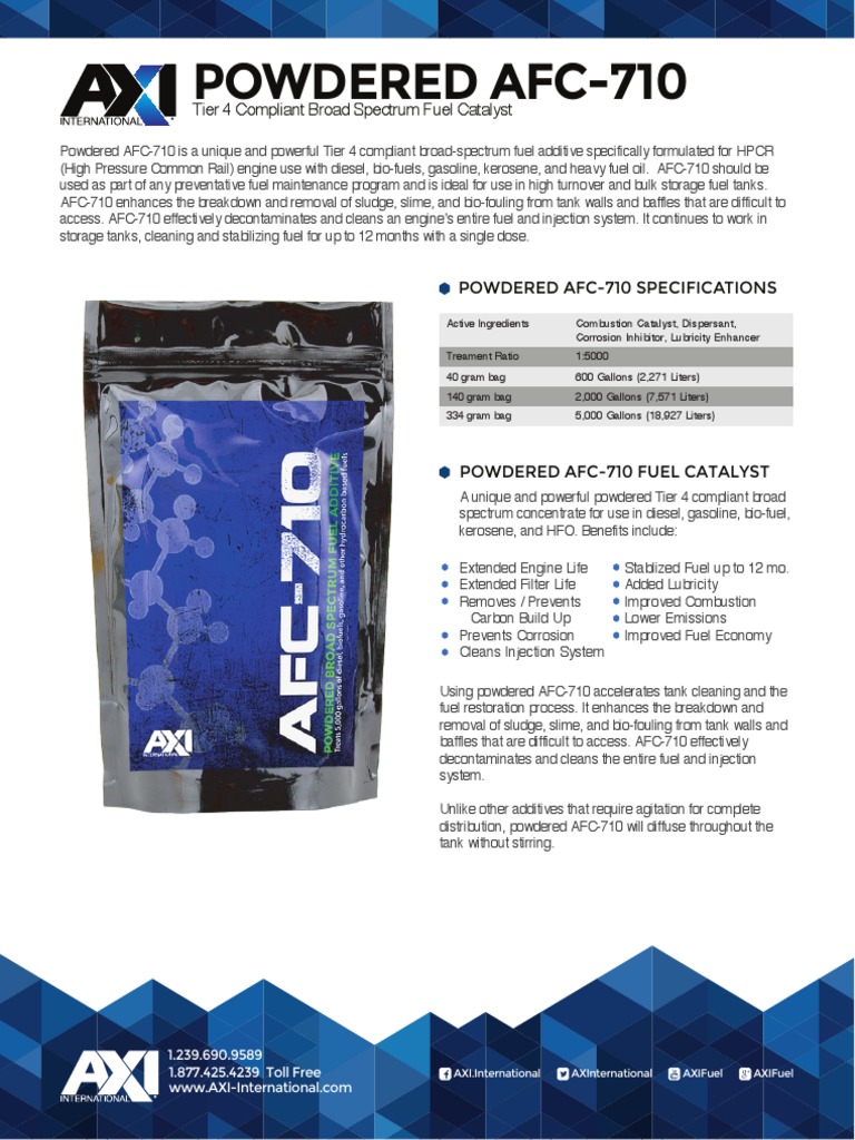 Powdered Fuel Catalyst Cleans Engines & Stabilizes Fuel for 12 Months ...