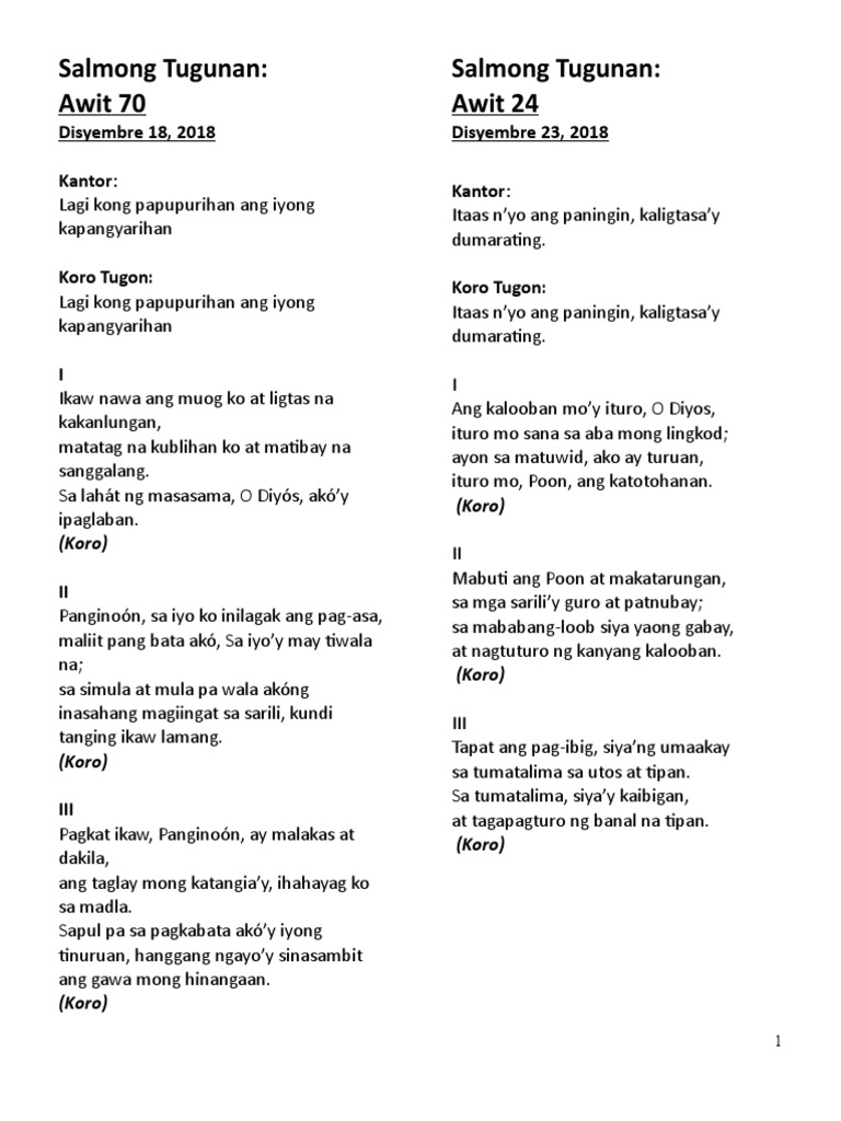 Salmong Tugunan | PDF