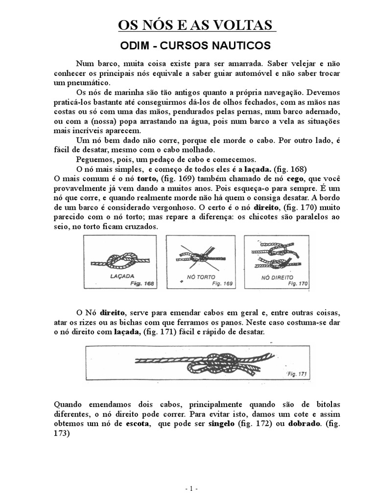 Os Nós e As Voltas | PDF | Vela | Barcos