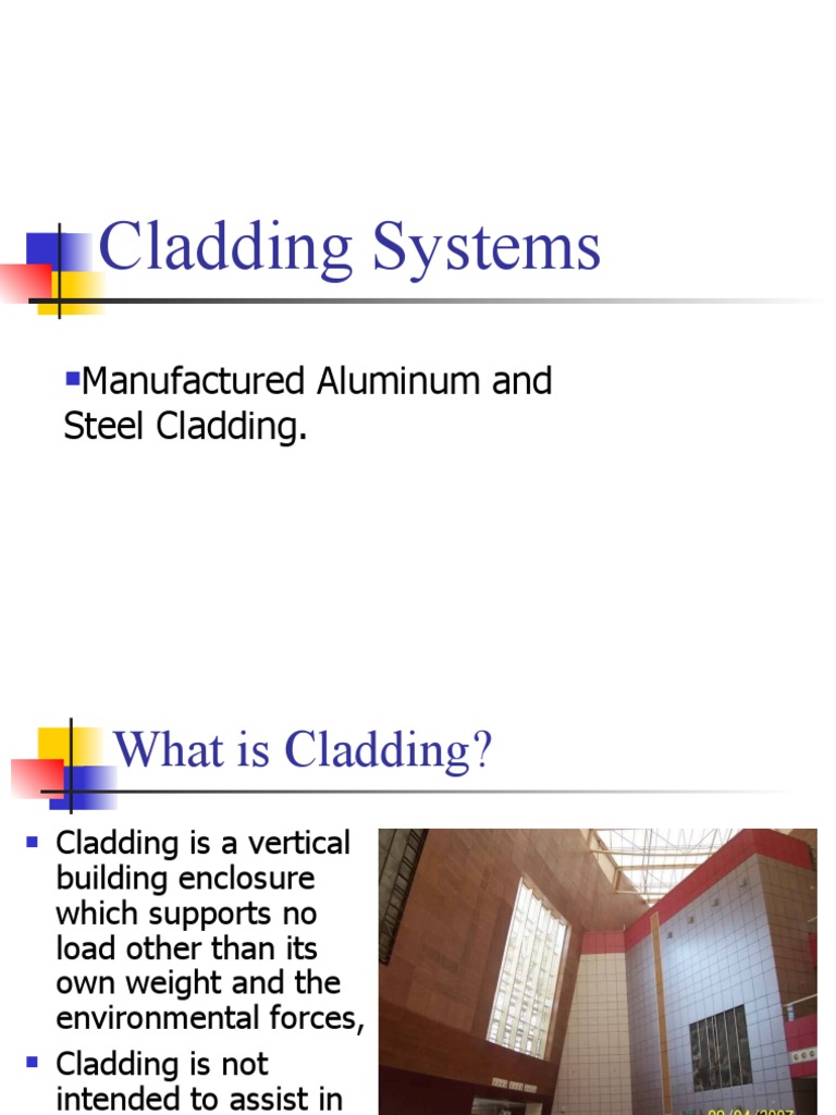 Cladding Systems: Manufactured Aluminum and Steel Cladding | PDF ...