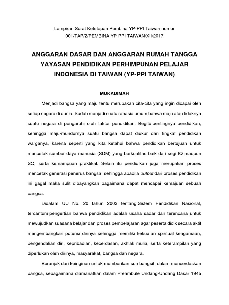 Contoh Ad Art Yayasan Pdf Pdf
