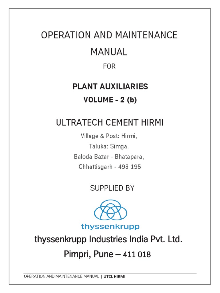 UTCL Hirmi Operation Manual | PDF