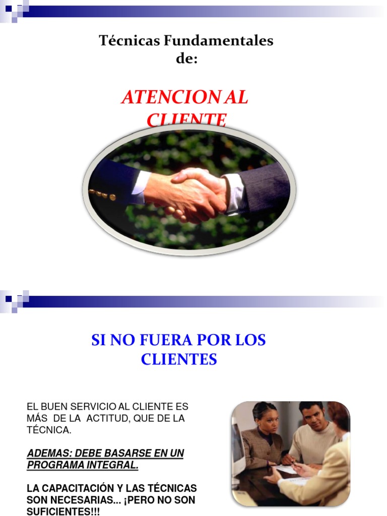 Atención Al Cliente | PDF | Servicio al Cliente | Cliente