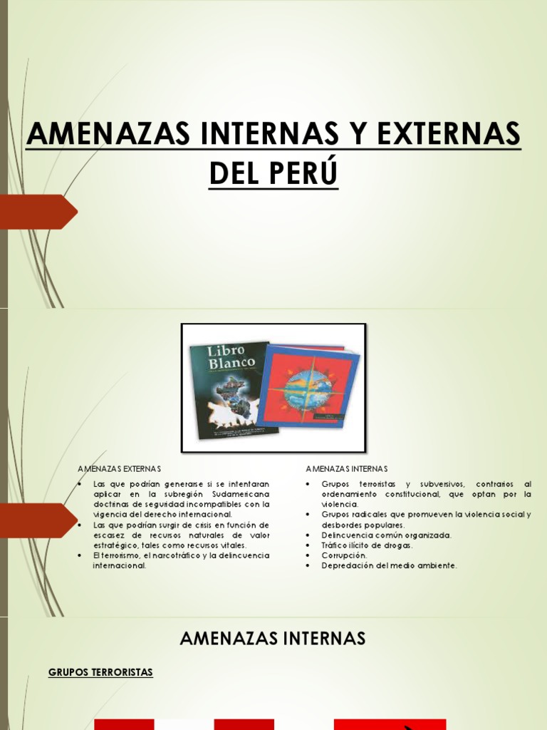 Amenazas Internas y Externas Del Perú | PDF | Guerra de guerrillas ...