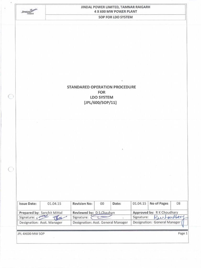 Sop Ldo System | PDF