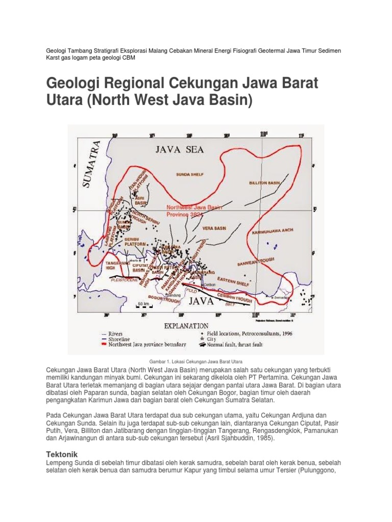Geologi Regional North West Java Basin | PDF