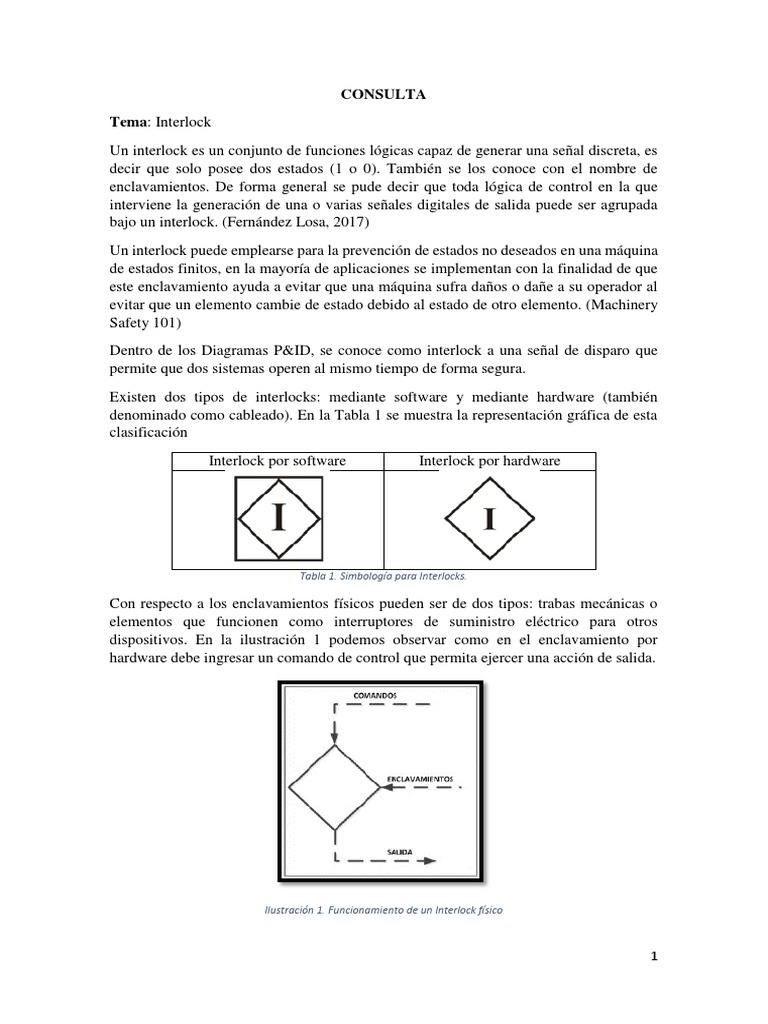 Tipos y funciones del sistema interlock | PDF | Hardware de la ...