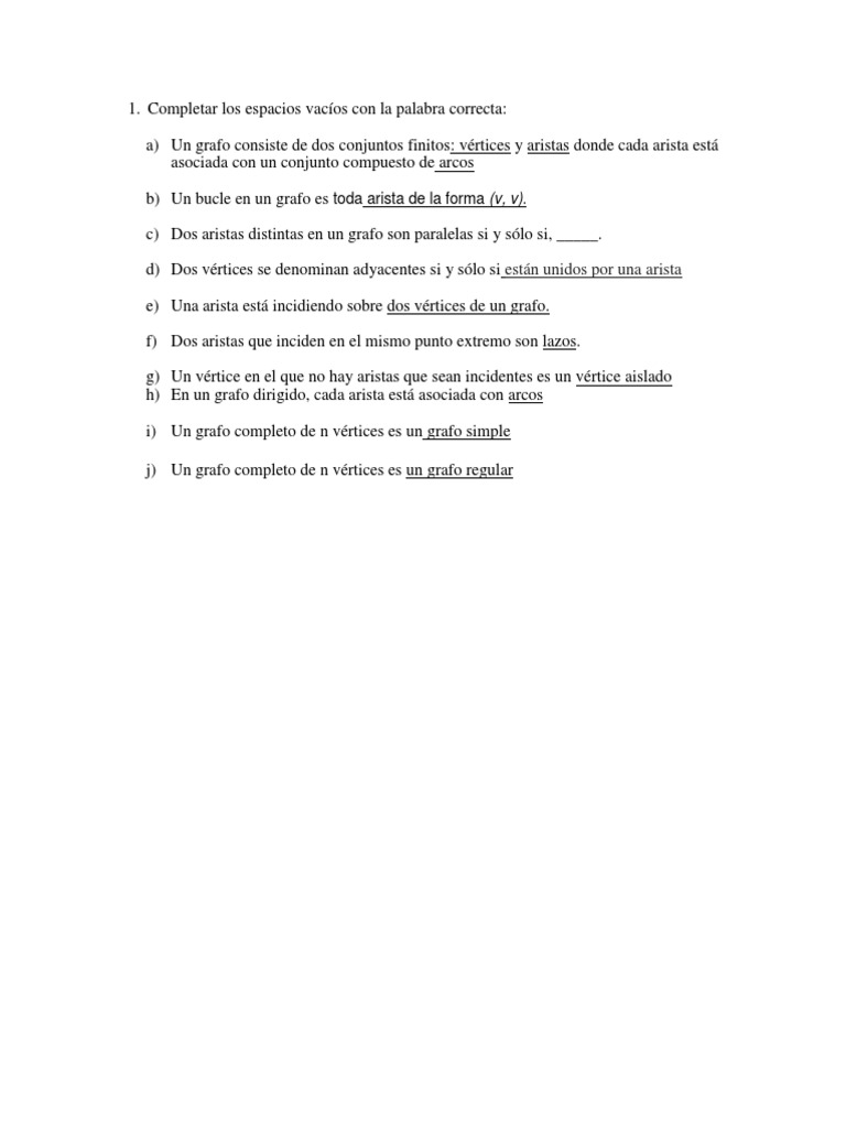 Completar Los Espacios Vacíos Con La Palabra Correcta | PDF