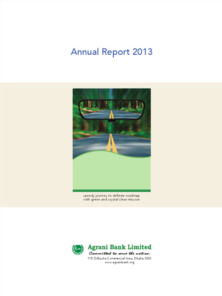 Annual Report 2013 of Agrani Bank Limited | PDF | Capital Requirement ...