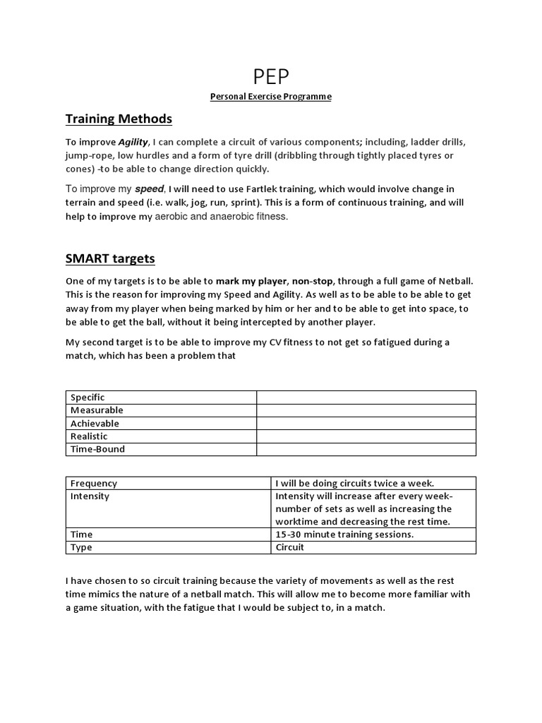 Training Methods: To Improve My Speed | Download Free PDF ...
