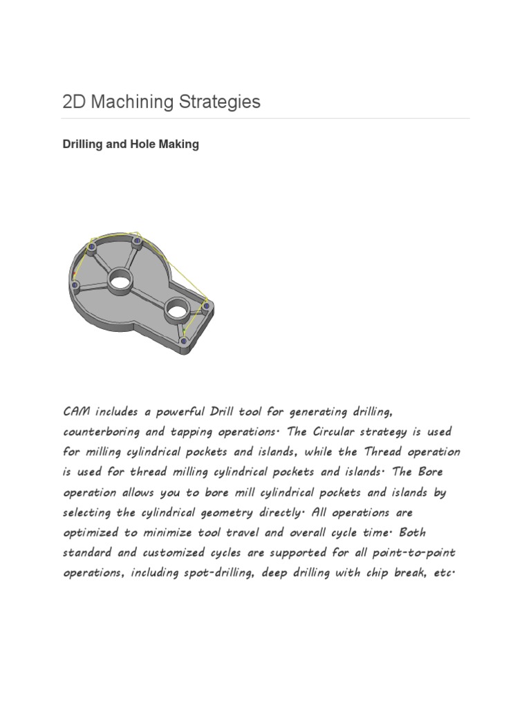 2D Machining Strategies | PDF