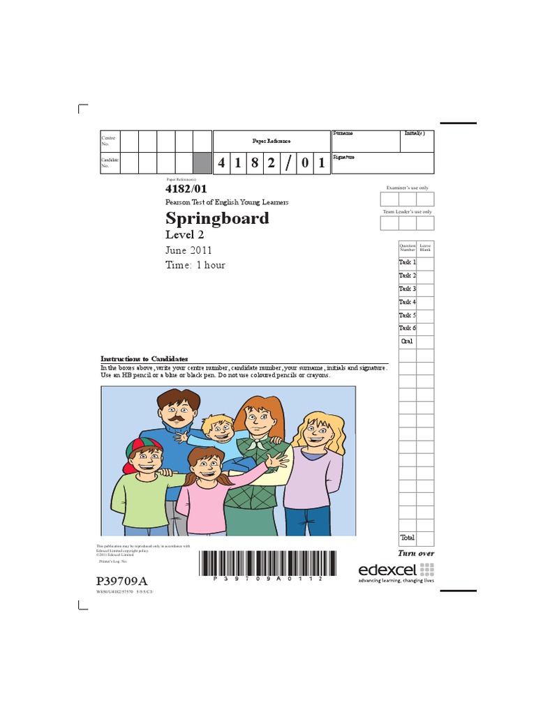 PTE YL - Springboard Sample Test | PDF