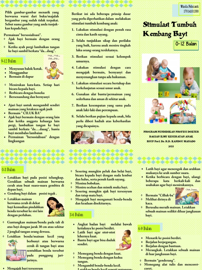 Leaflet Tumbuh Kembang Bayi | PDF