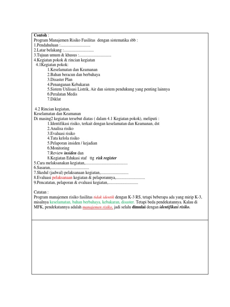 Contoh Program2 Dalam MFK | PDF