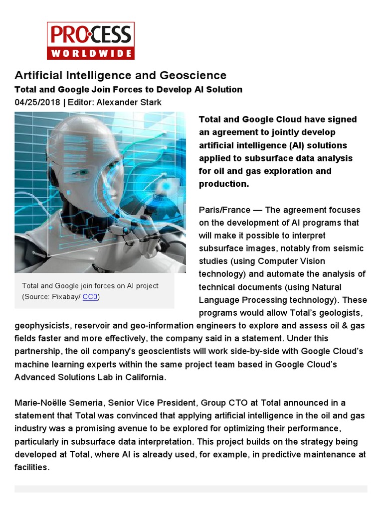 Artificial Intelligence and Geoscience | PDF | Artificial Intelligence ...