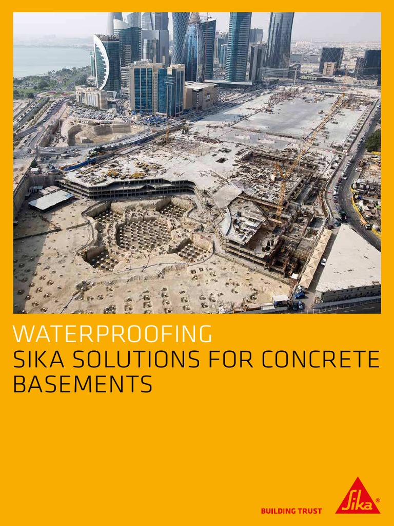 Waterproofing: Sika Solutions For Concrete Basements | Basement | Concrete