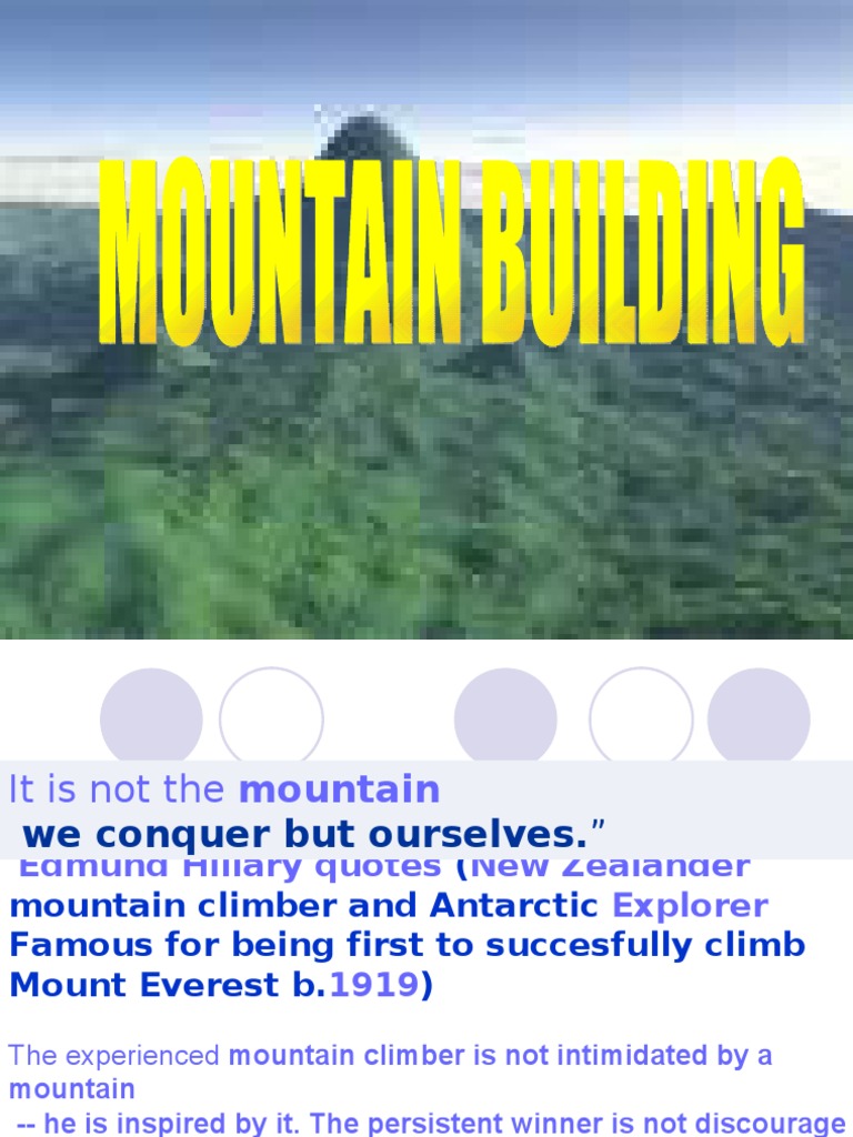 Mountain Building Powerpoint | PDF | Fault (Geology) | Plate Tectonics